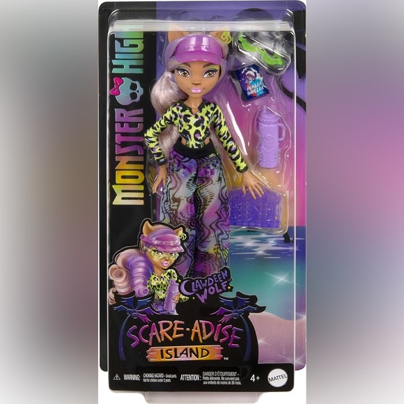 Toys | Monster High Scareadise Island Clawdeen Wolf Doll | Poshmark